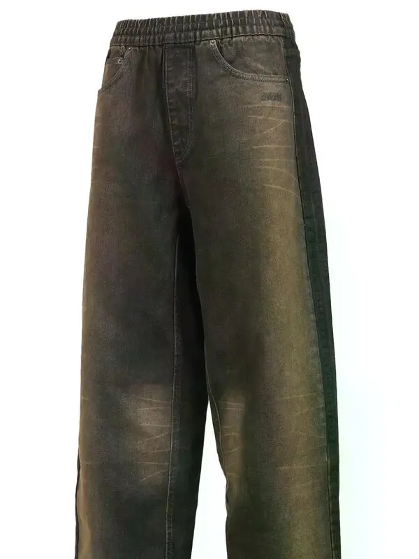 Adidas X Avavav Elasticated-waist Wide-leg Jeans