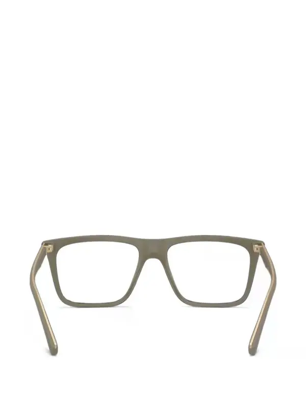 Emporio Armani Clip-on Square-frame Glasses