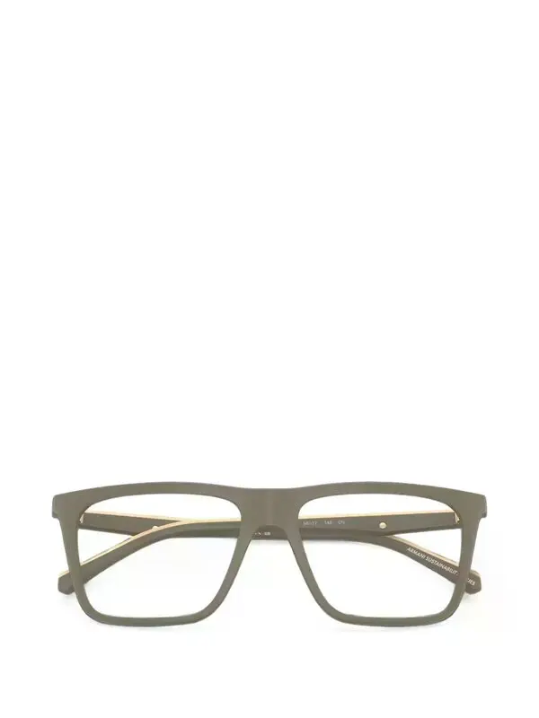 Emporio Armani Clip-on Square-frame Glasses