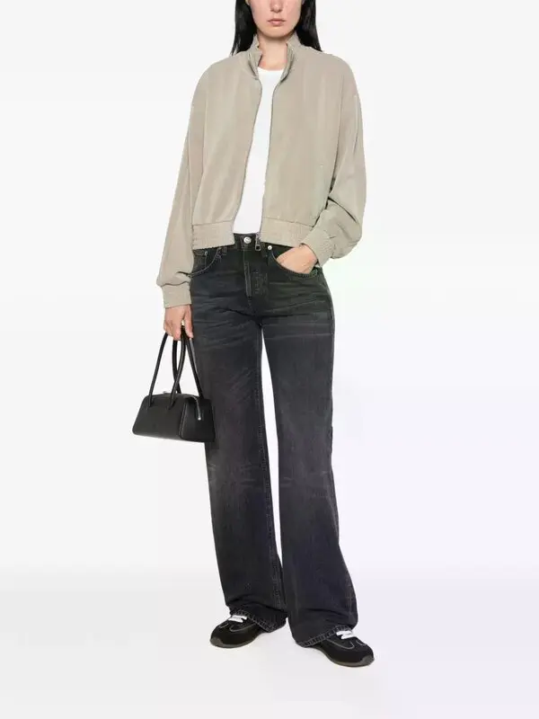 BOSS Zip-fastening Ribbed-trim Sweatshirt