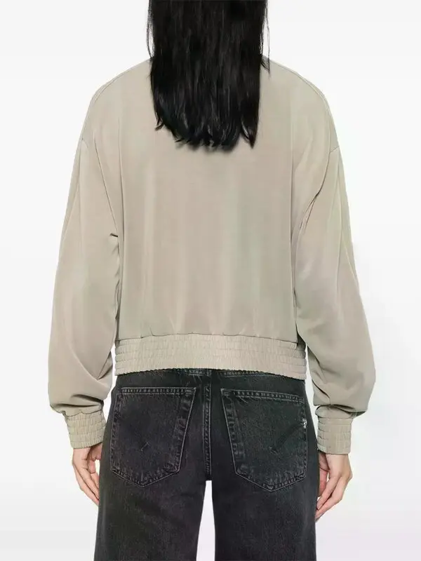 BOSS Zip-fastening Ribbed-trim Sweatshirt