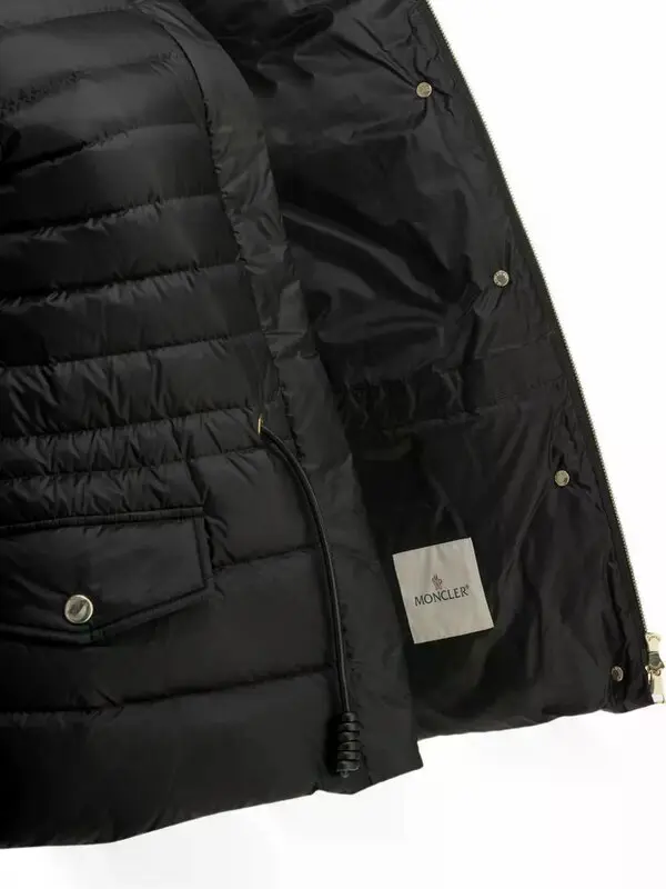 Moncler Raies Quilted Hooded Coat