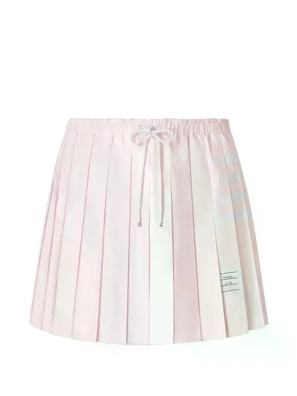 Thom Browne Pleated 4-bar Mini Skirt - Pink