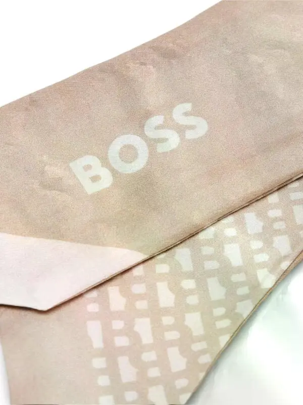 BOSS Vincency Logo-print Scarf - Neutrals