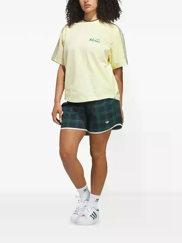 Adidas Plaid Track Shorts