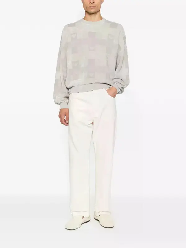 Emporio Armani Logo-patterned Jacquard Sweater