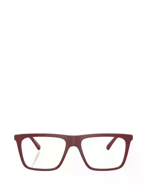 Emporio Armani Square Frame Sunglasses With Detachable Magnetic Clips