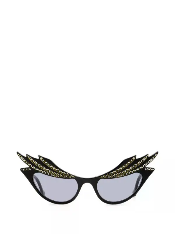 Gucci Embellished Cat-eye Sunglasses - Black