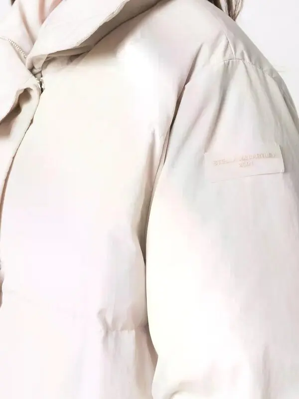 Stella McCartney Funnel-neck Long Puffer Coat