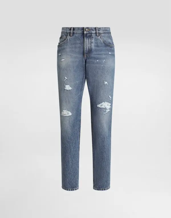 Dolce & Gabbana Regular Cotton Jeans Denim Multi-colored
