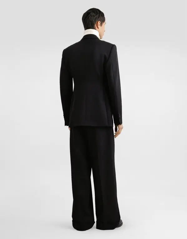 Dolce & Gabbana Double-breasted Jacket Inwool Gabardine Suits And Blazers Wool