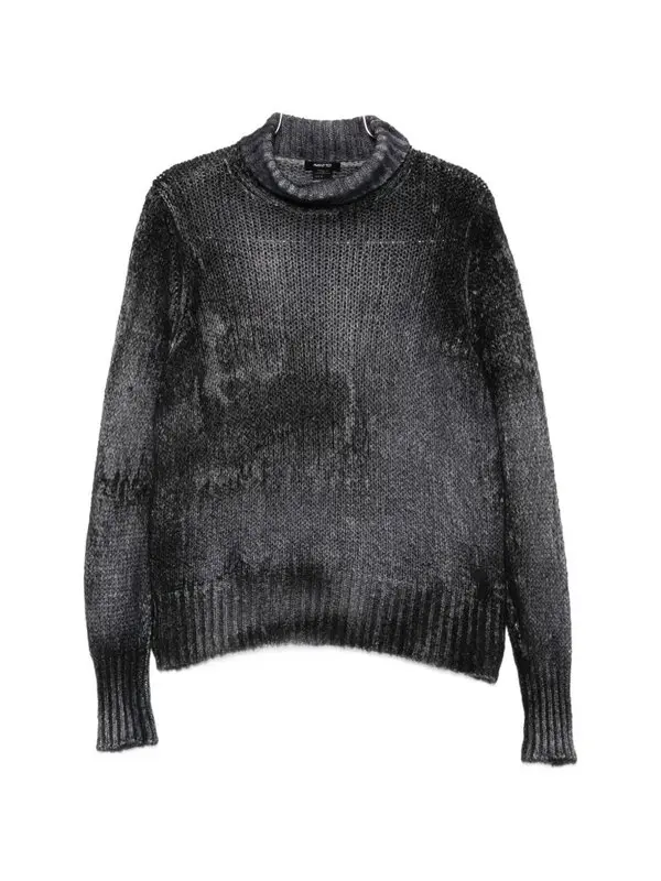 Avant Toi Cahsmere Turtke-neck Jumper - Blue