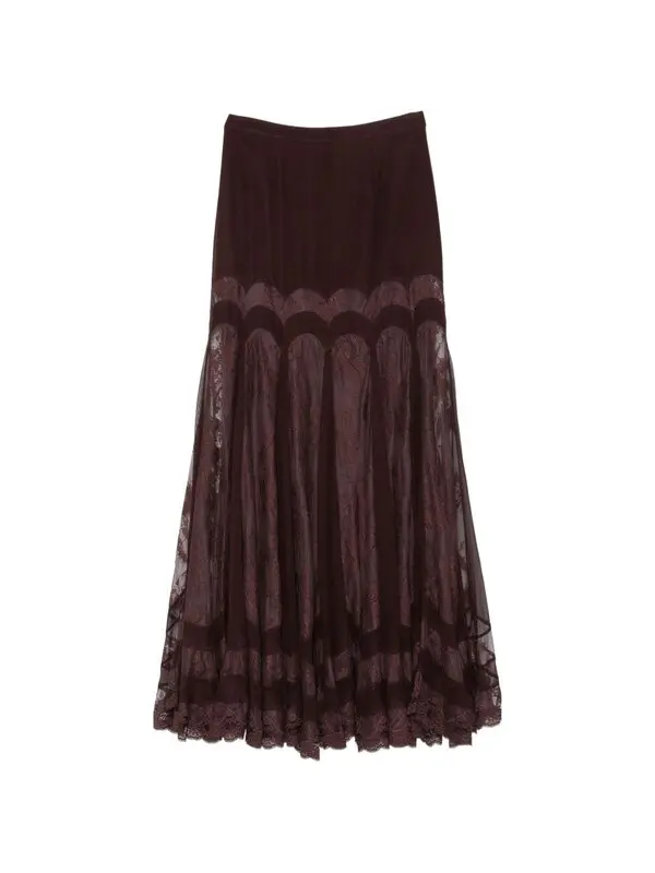 Zimmermann Valiant Printed Silk Skirt