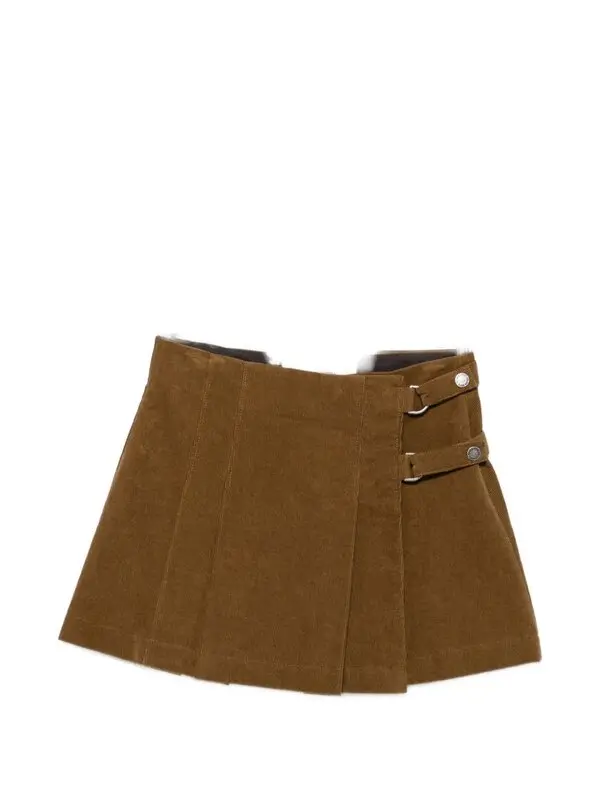 GOLDEN GOOSE Cotton Mini Skirt - Brown