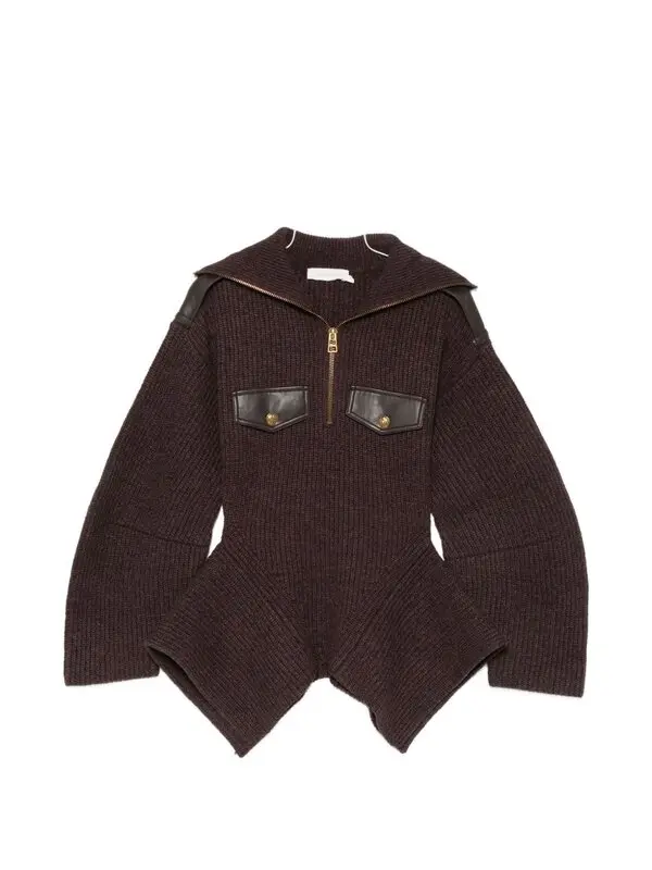 Zimmermann Valiant Wool Sweater - Brown