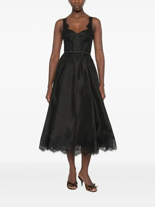 Zimmermann Valiant Silk And Linen Midi Dress