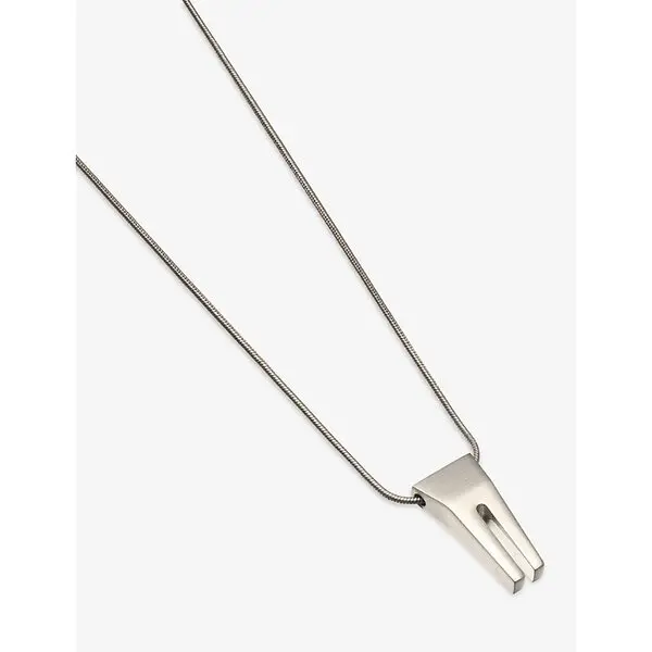 Rick Owens Mini Open Trunk Brass Necklace