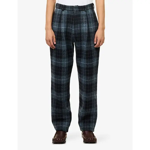LABRUM Harris Checked Tweed Trousers