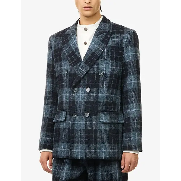 LABRUM Harris Double-breasted Tweed Blazer