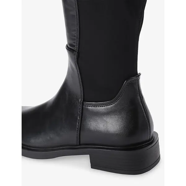 Steve Madden Resonate Leather Flat Knee-high Boots