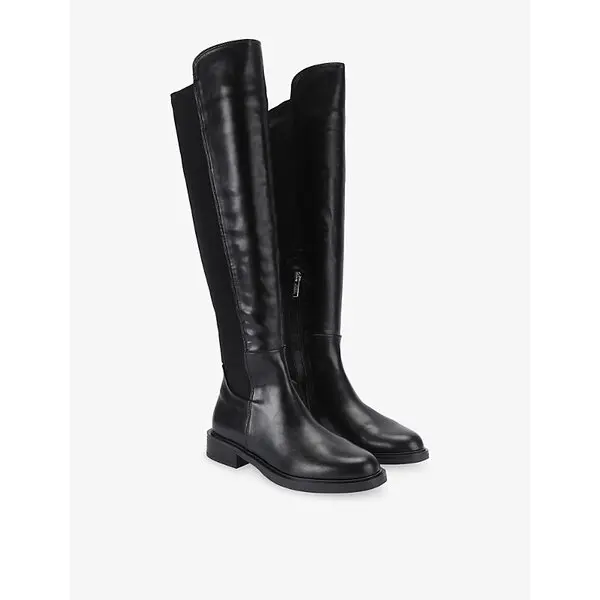 Steve Madden Resonate Leather Flat Knee-high Boots