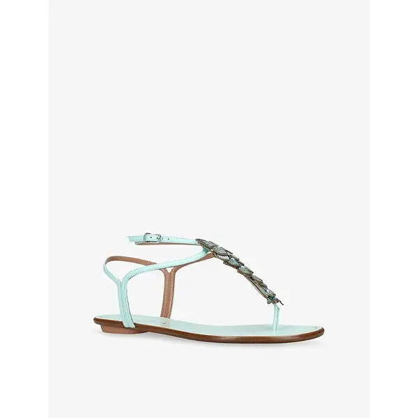 AQUAZZURA Papillon Leather Sandals