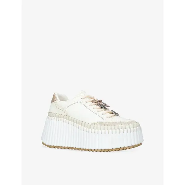 Chloé Nama Runner Platform Leather Trainers