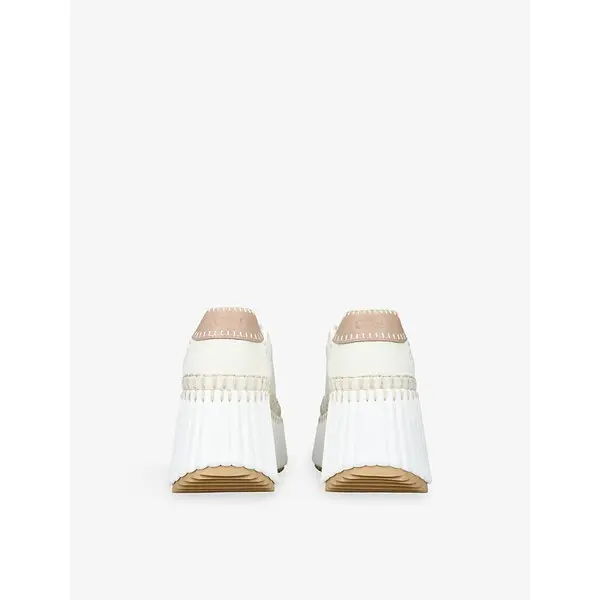 Chloé Nama Runner Platform Leather Trainers