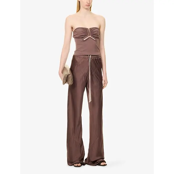 Rick Owens Alannah Cut-out Jersey Bustier Top