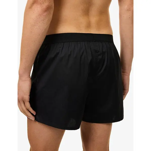TOM FORD Logo-waistband Stretch Cotton-poplin Boxer Briefs