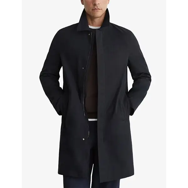 REISS Lawlen Collared Zip-through Woven Jacket