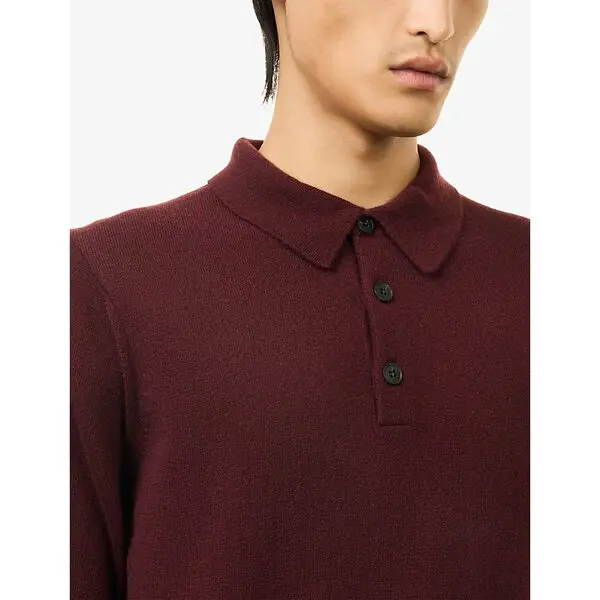 Sunspel Regular-fit Cashmere Polo Jumper