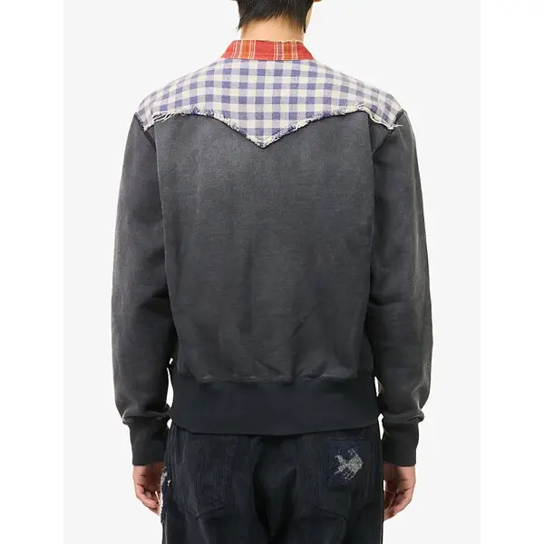 KHOKI Patchwork Sweat Cotton Cardigan