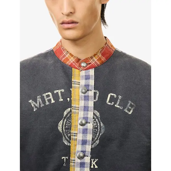 KHOKI Patchwork Sweat Cotton Cardigan