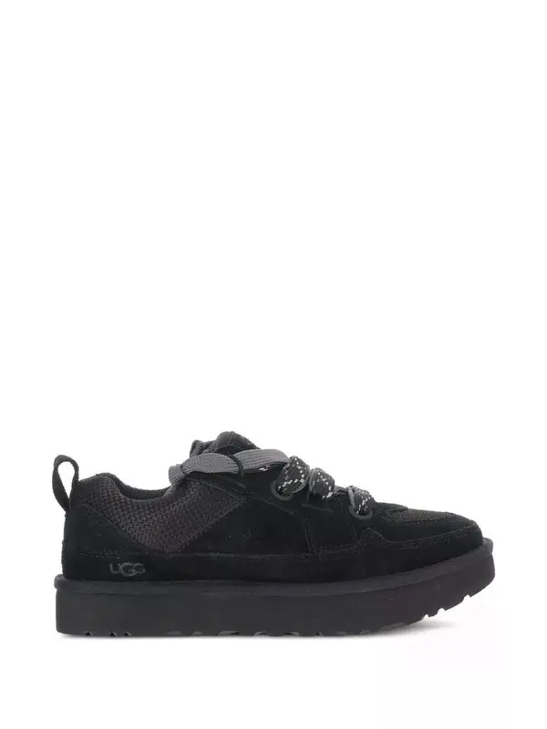 UGG Lo Lowmel Suede Mesh Sneakers - Black