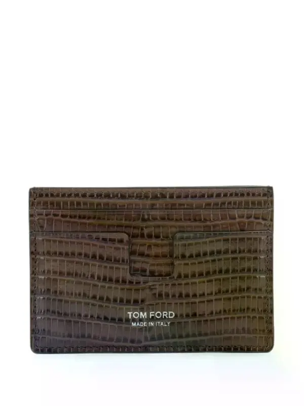 TOM FORD Croc-effect Cardholder