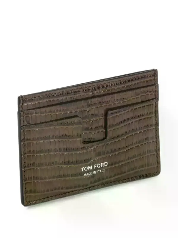 TOM FORD Croc-effect Cardholder