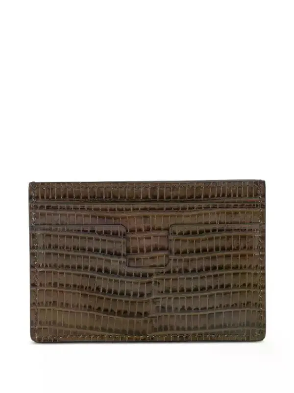 TOM FORD Croc-effect Cardholder