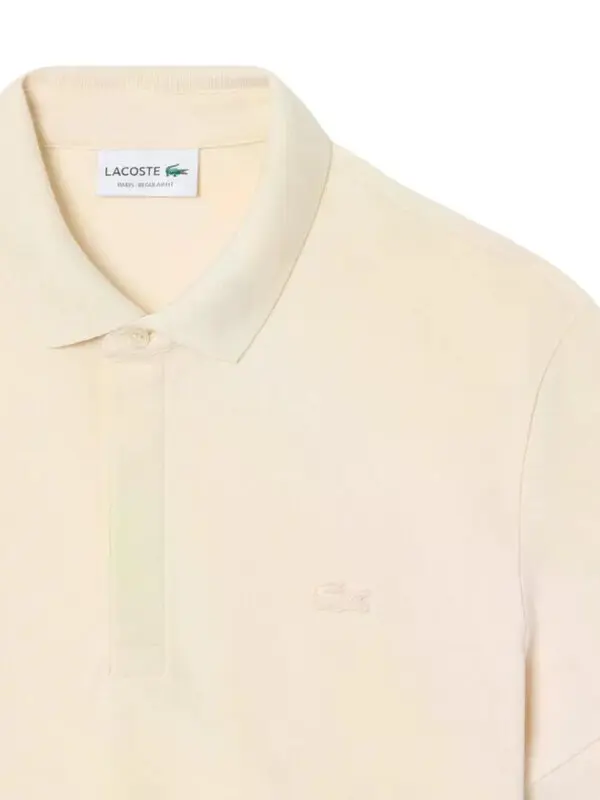 Lacoste Logo-patch Piqué Polo Shirt - Neutrals