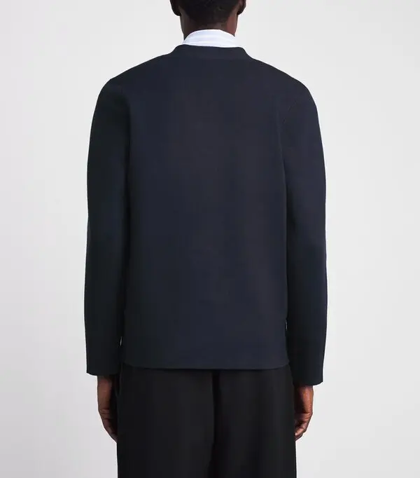 Sandro Jacquard Flower Cardigan