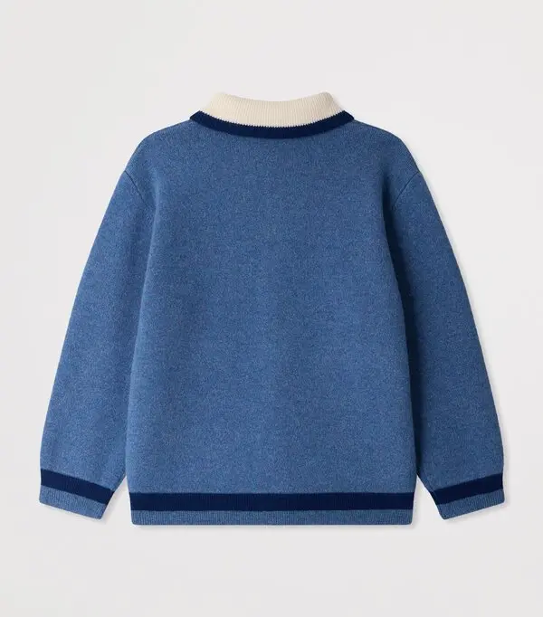 Bonpoint Cashmere Collared Cardigan