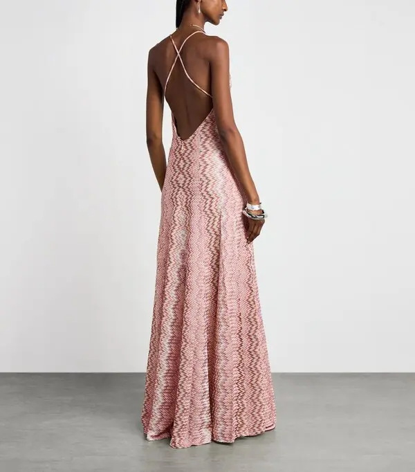 Missoni Zigzag V-neck Maxi Dress