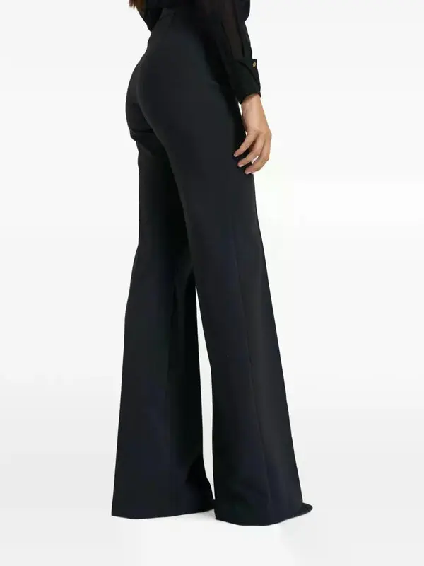 Elisabetta Franchi Logo-plaque Flared Trousers