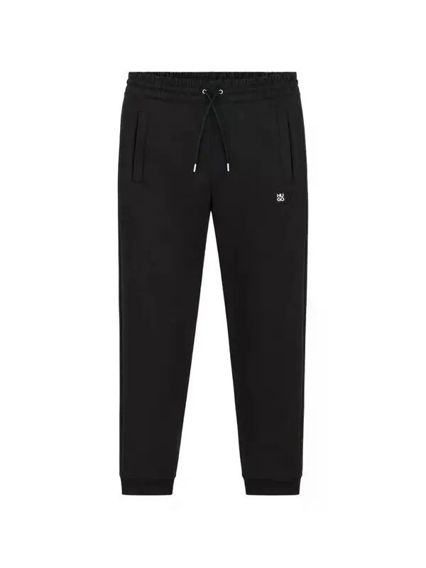 Hugo Logo-patch Drawstring Track Pants - Black