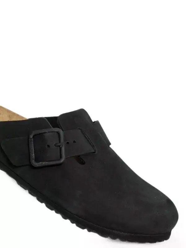 BIRKENSTOCK Boston Nubuck Leather Mules