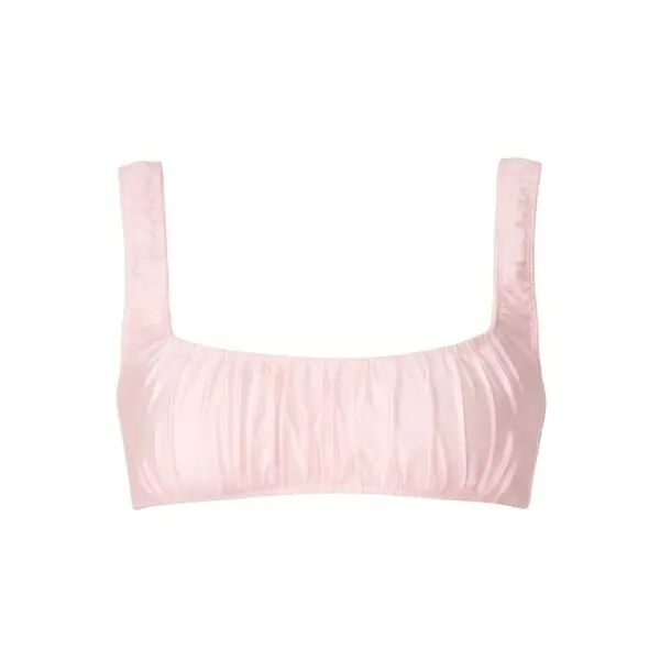 MONTCE Pale Blush Silkie Zoe Bikini Top - Pink