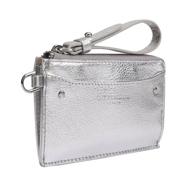 Paul Costelloe Zyrah Leather Purse - Silver