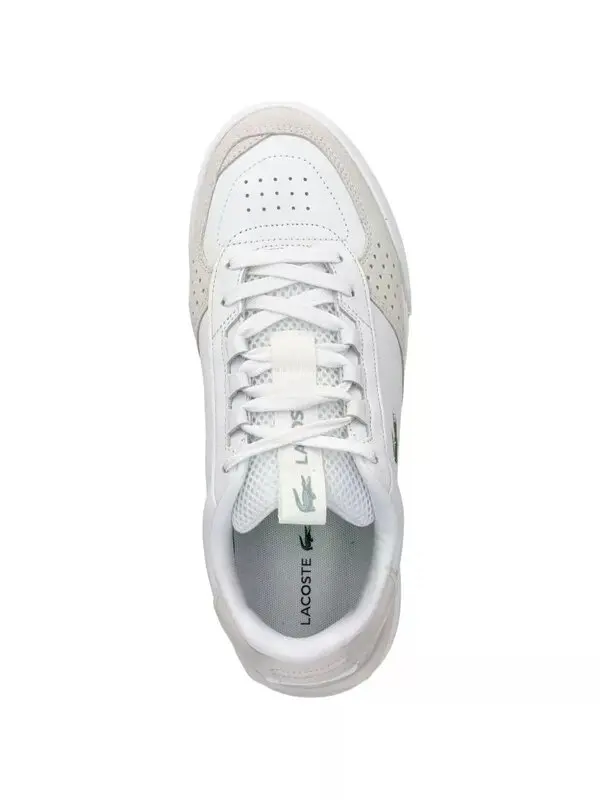 Lacoste Slam Break Perforated Panelled Sneakers - White