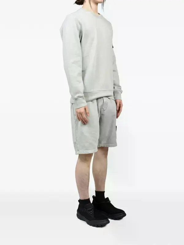 Stone Island 6100060 Organic Cotton Fleece Sweatshirt - Grey