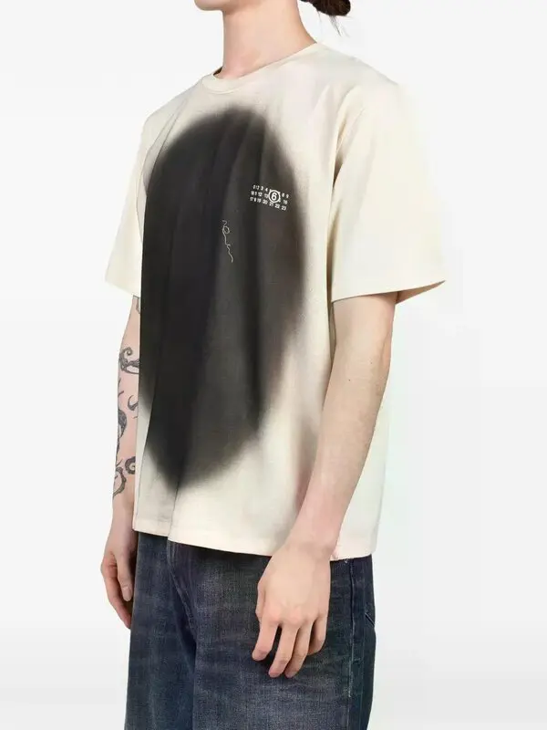 MAISON MARGIELA Spray-effect Logo-print T-shirt